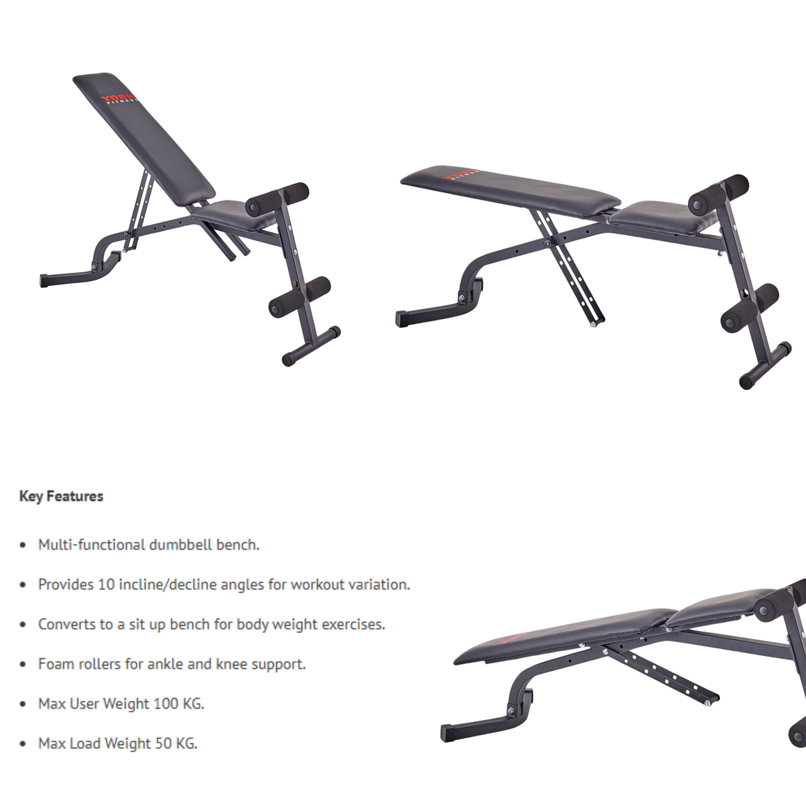 Weights Benches | Dumbbell Bench | Barbell Bench | Utility Bench – York ...